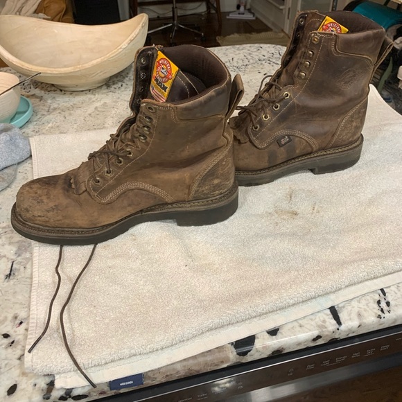 Justin Boots | Shoes | Justin Steel Toe Work Boots | Poshmark